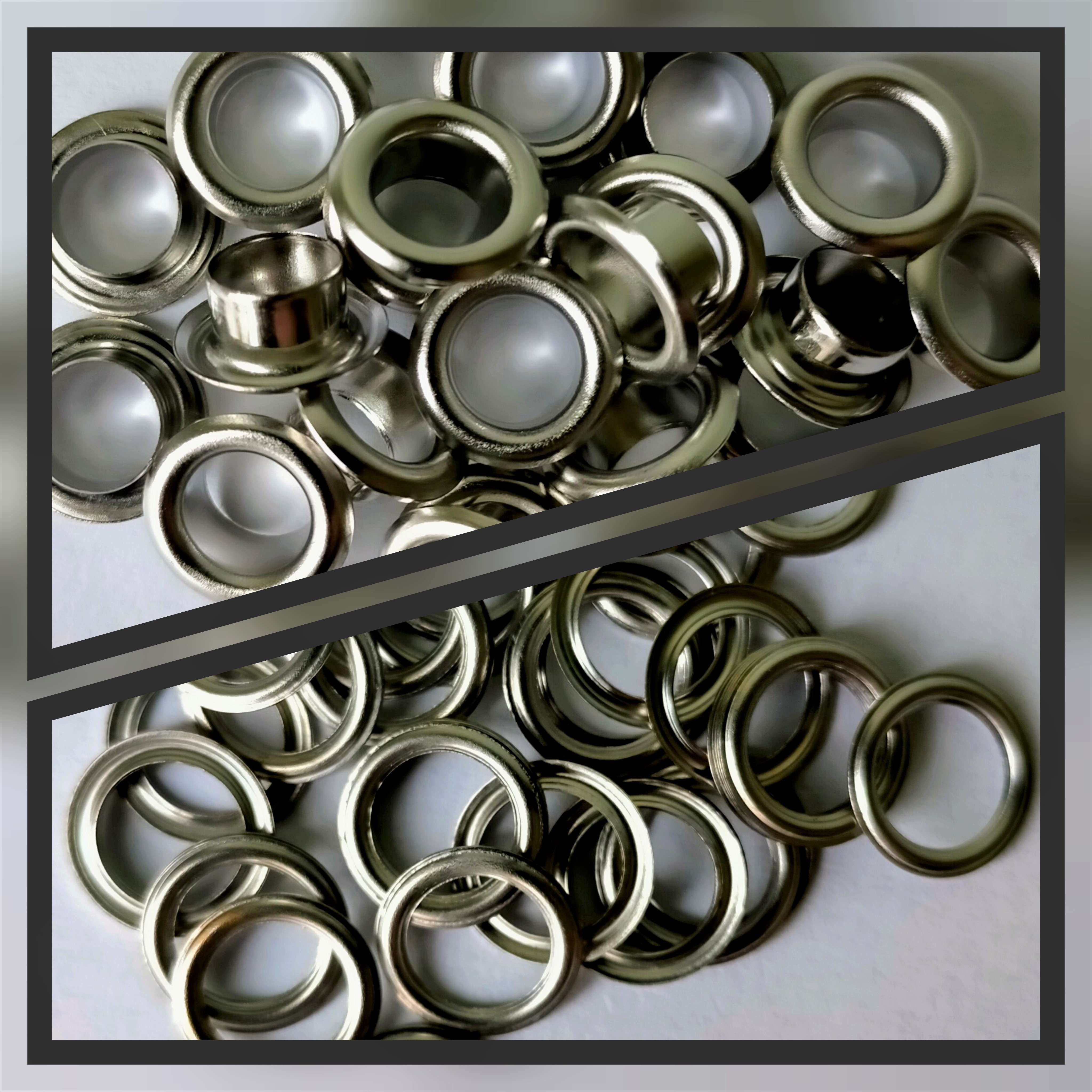 KAM Metal Eyelets Silver Finish